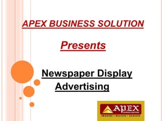Newspaper Display Advertisiment | PPTX