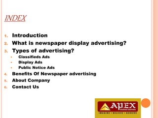 Newspaper Display Advertisiment | PPT