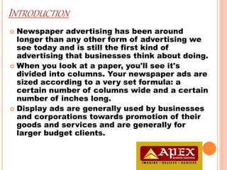 Newspaper Display Advertisiment | PPTX