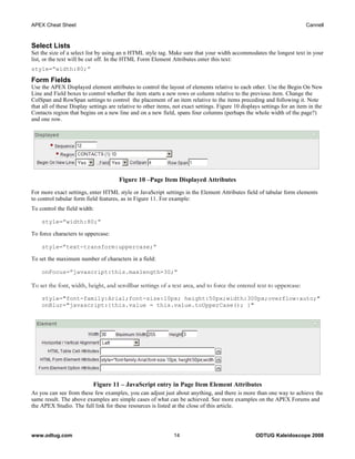 Apex cheat sheet 3 | DOC