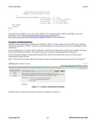 Apex cheat sheet 3 | DOC