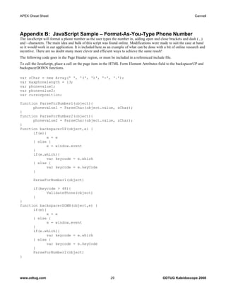 Apex cheat sheet 3 | DOC