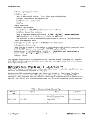Apex cheat sheet 3 | DOC
