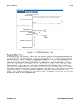 Apex cheat sheet 3 | DOC