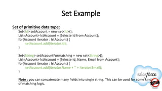 Apex collection patterns | PPTX | Databases | Computer Software and Applications