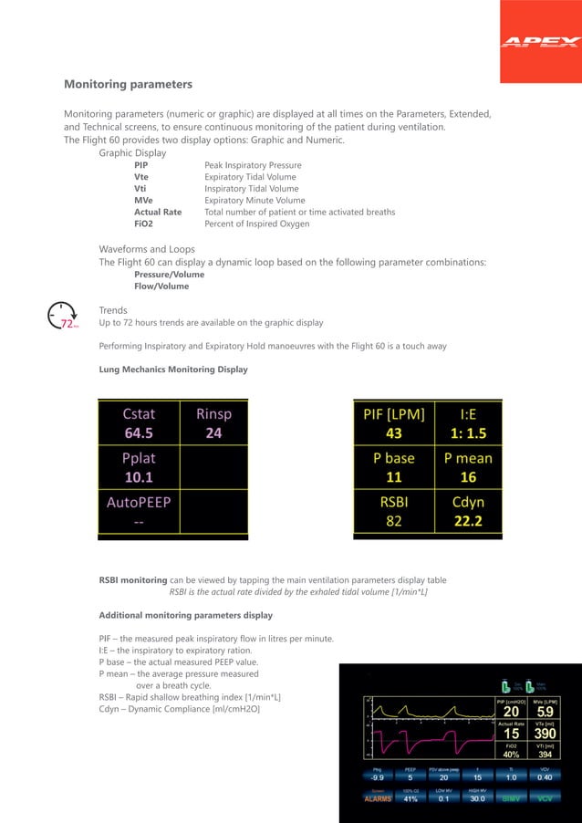 APEX FLIGHT 60 Ventilator | PDF | Lung and Respiratory Health ...
