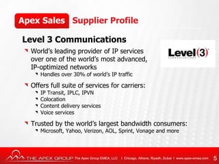 Apex Group Company Profile 2012 | PPT | Computing | Technology & Computing