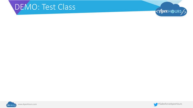 Apex Testing Deep Dive Ppt