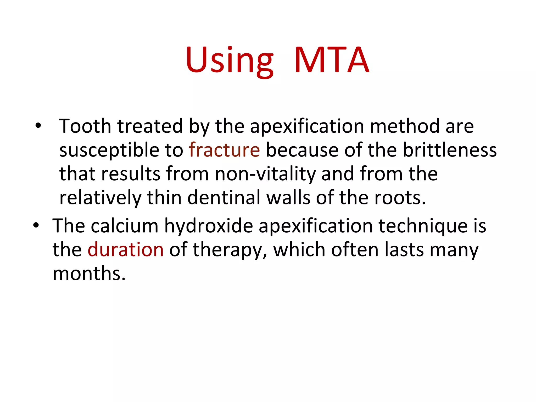 Apexification | PPTX