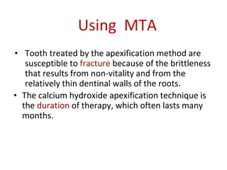 Apexification | PPTX