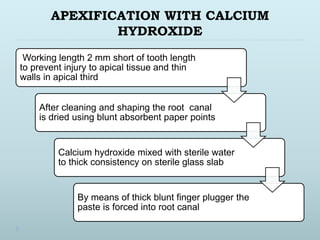 Apexification | PPTX