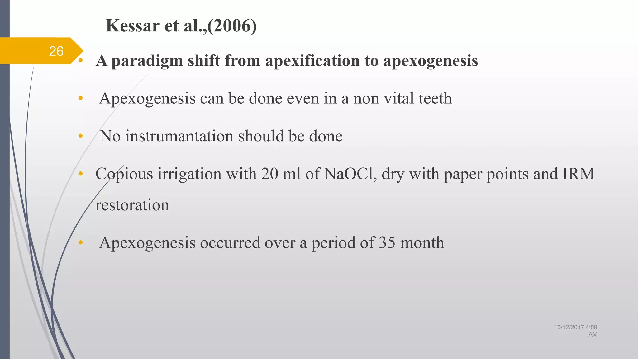 Apexification and apexogenesis | PPTX