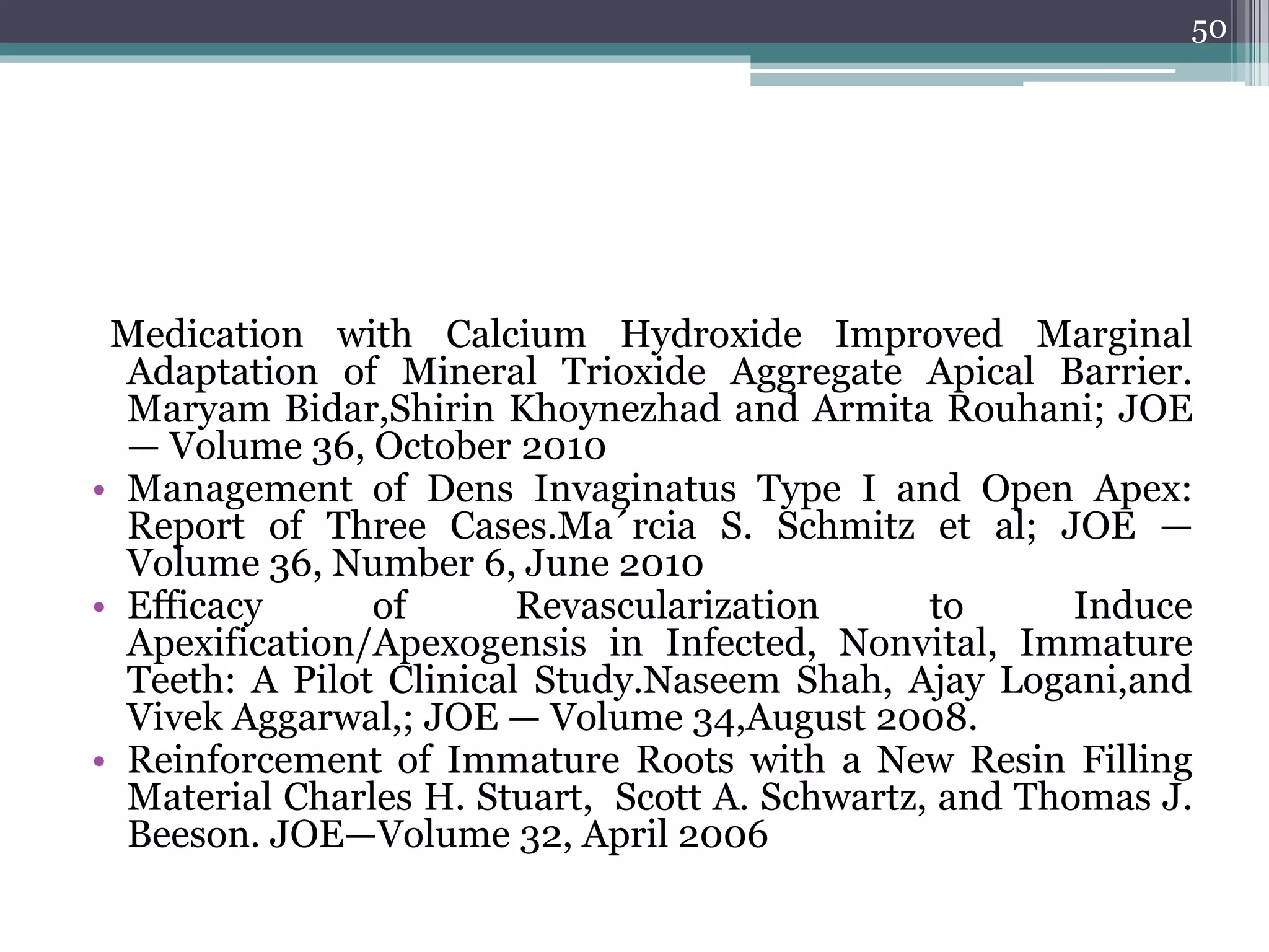 Apexification & apexogenesis | PPTX