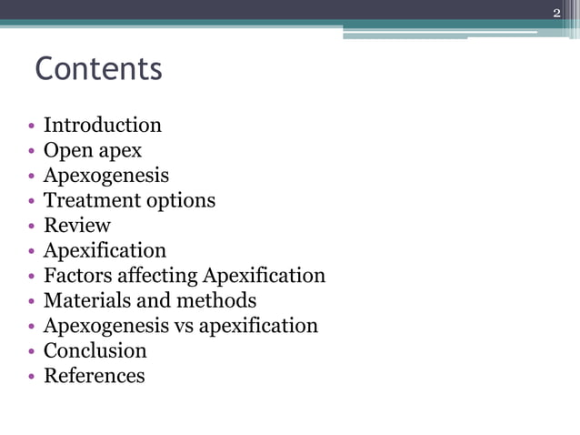 Apexification & apexogenesis | PPTX | Dental Health | Diseases and ...