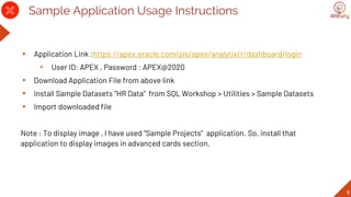 Oracle APEX India Office Hours - Dashboard Cards Using OJT & UT | PPTX