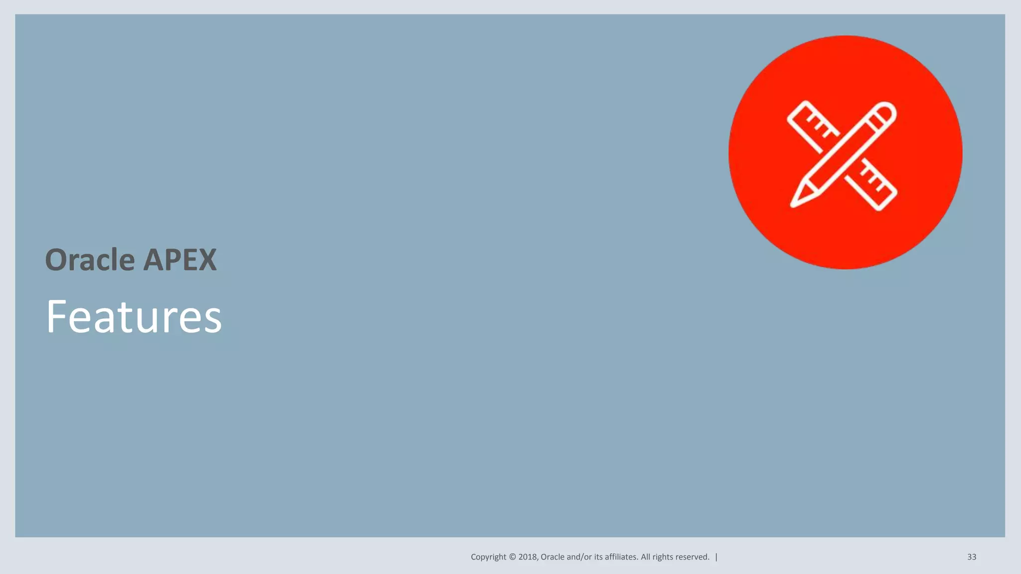 Oracle APEX Introduction (release 18.1) | PPTX