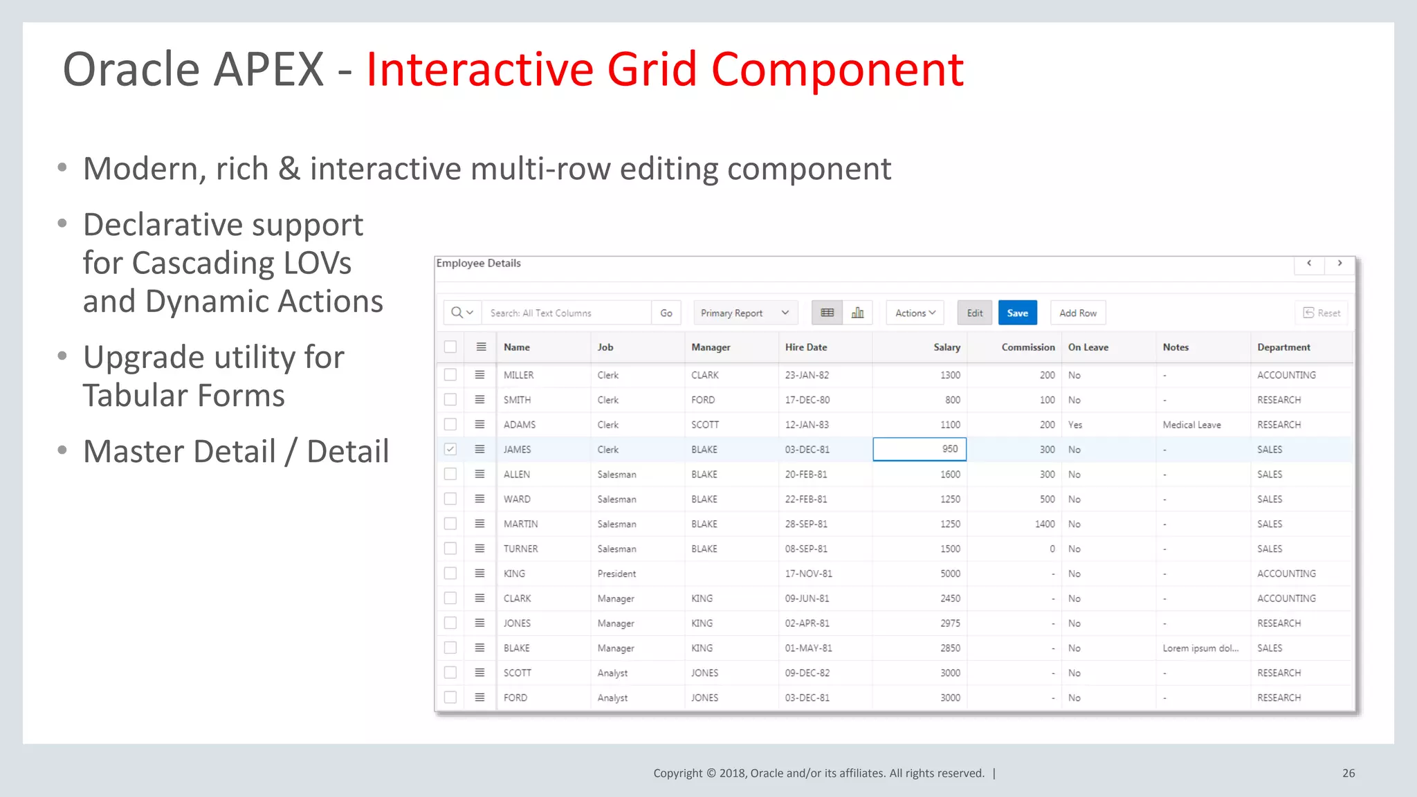 Oracle APEX Introduction (release 18.1) | PPTX | Databases | Computer Software and Applications