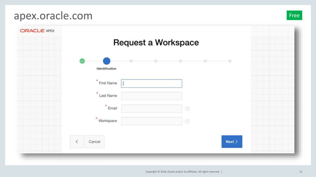 Oracle APEX Introduction (release 18.1) | PPTX | Databases | Computer ...