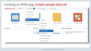 Oracle APEX Introduction (release 18.1) | PPTX | Databases | Computer ...