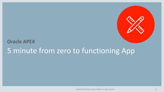 Oracle APEX Introduction (release 18.1) | PPTX | Databases | Computer Software and Applications