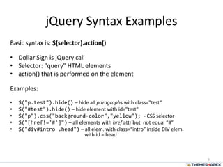 Apex & jQuery Mobile | PPTX | Web Design and HTML | Internet