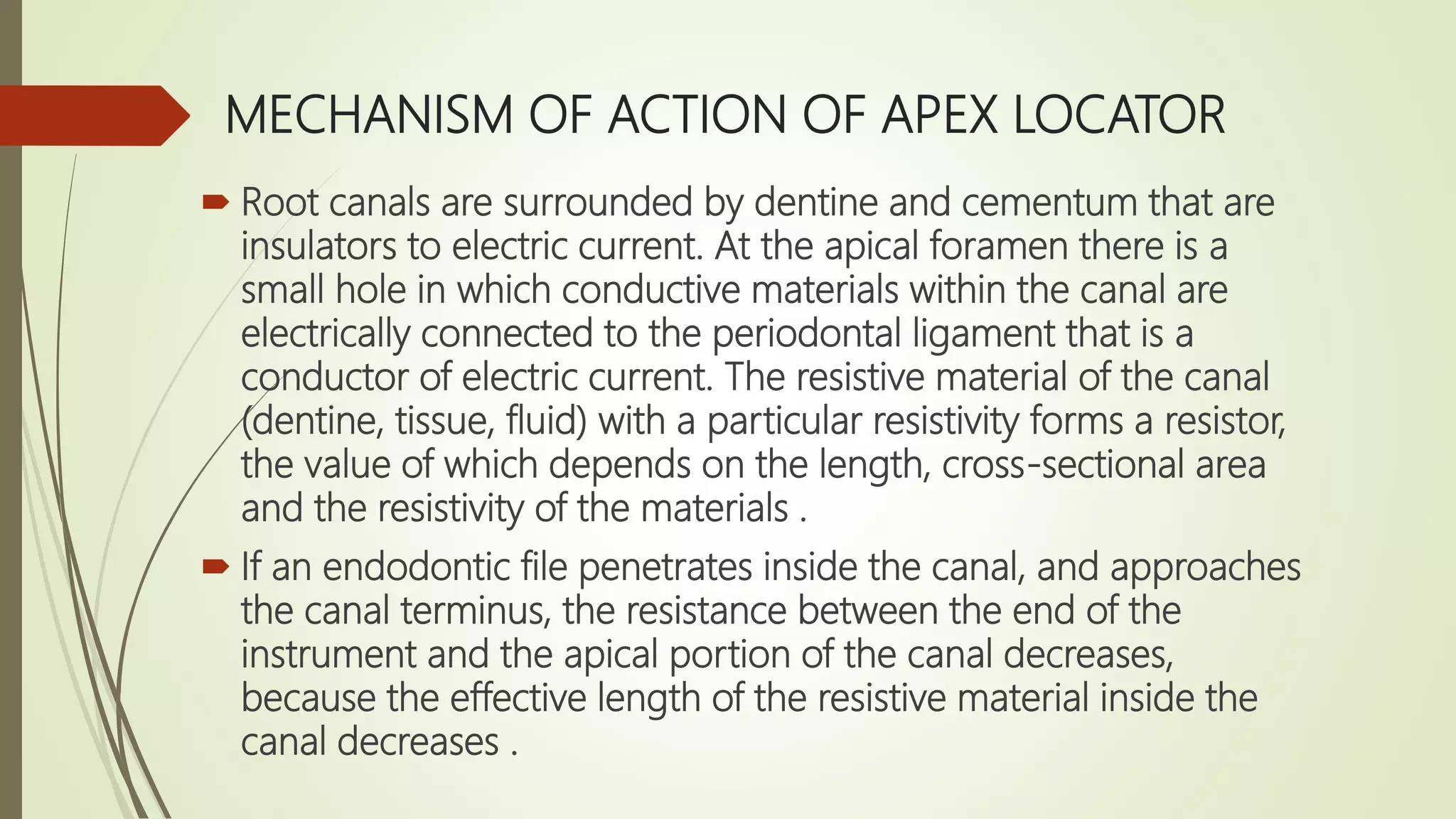 Electronic Apex Locator Eal Pptx