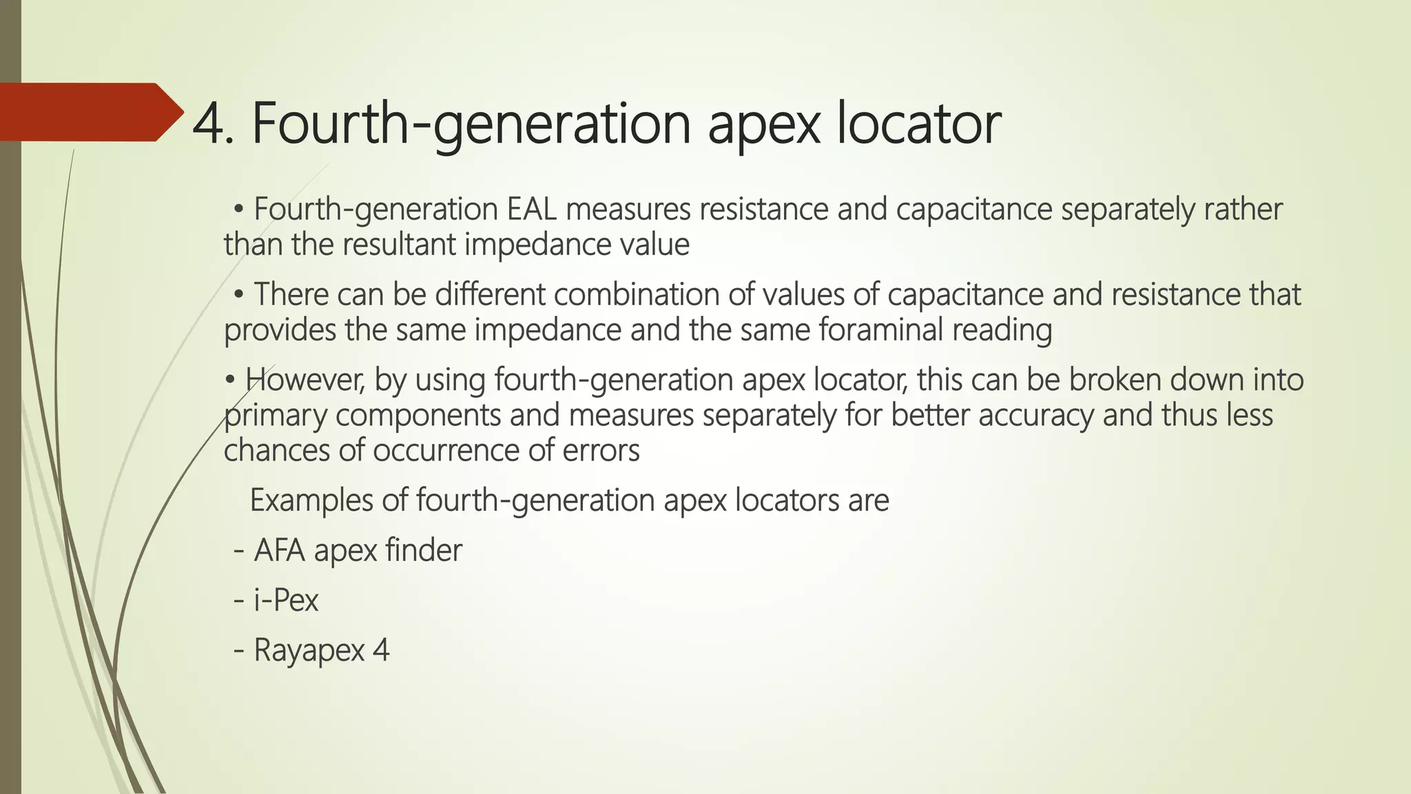Electronic Apex Locator Eal Pptx
