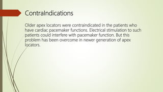 ELECTRONIC APEX LOCATOR (EAL) | PPTX