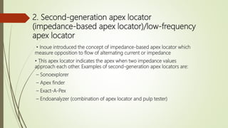 ELECTRONIC APEX LOCATOR (EAL) | PPTX