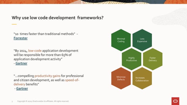 Oracle Apex Low Code For Data Driving Apps Pptx Web Development Internet