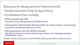 APEX Office Hours Interactive Grid Deep Dive | PPTX