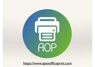 APEX Office Print | PPT