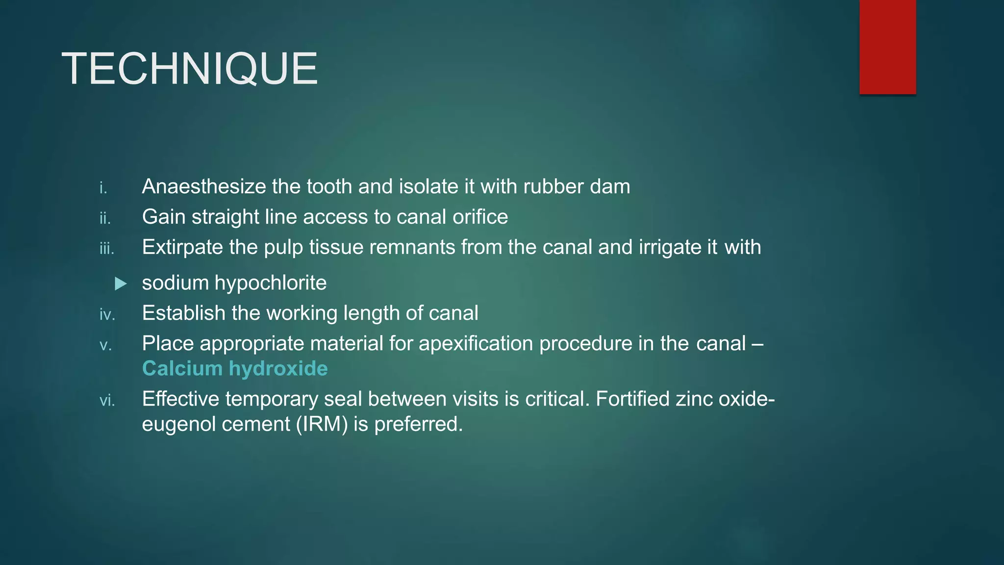 APEXOGENESIS AND APEXIFICATION.pptx