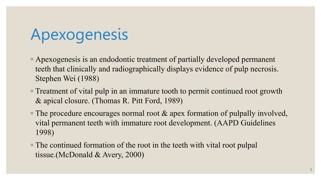 Apexogenesis and apexification.pptx endodontics final year | PPTX