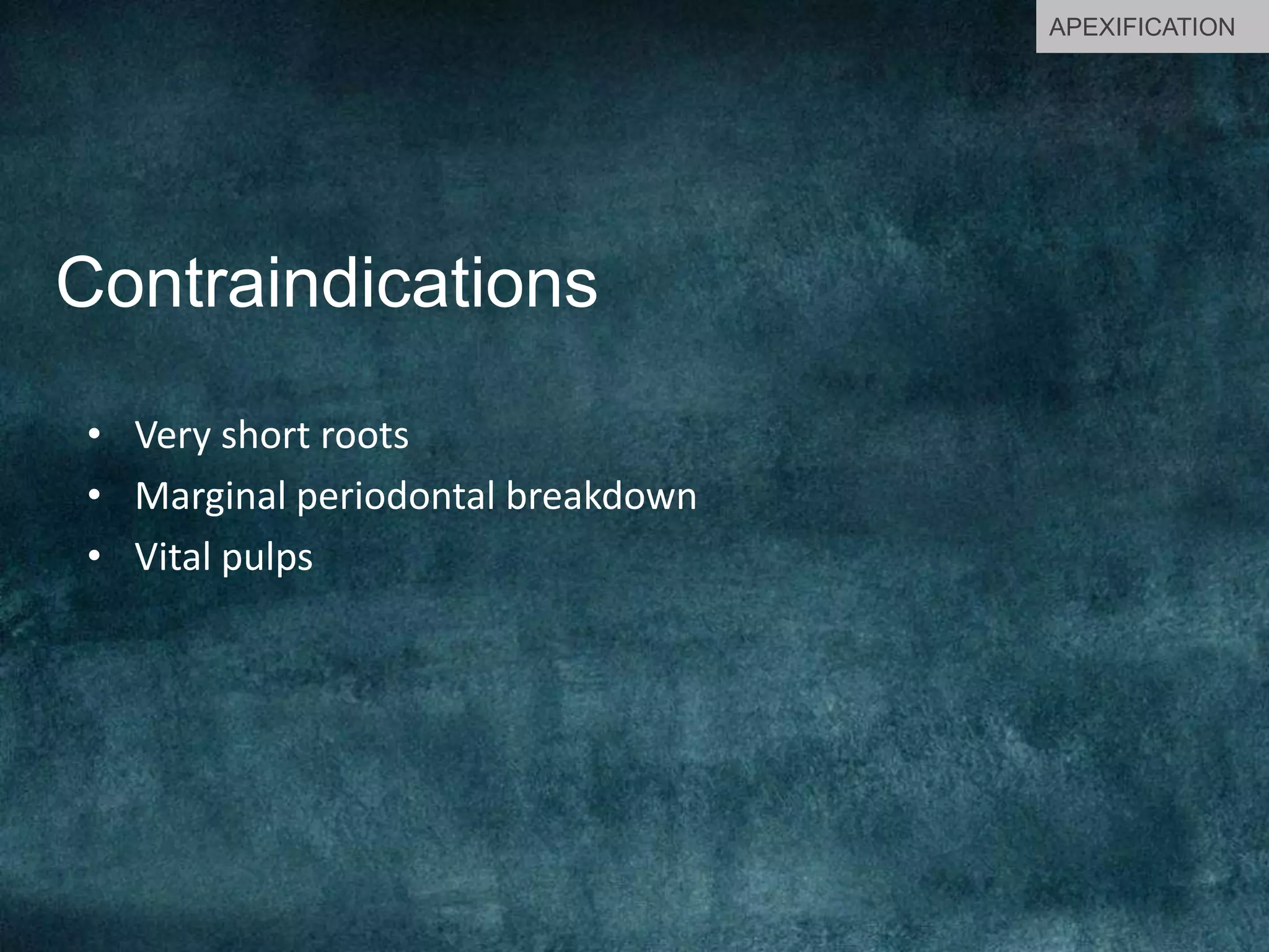 Apexogenesis & apexification | PPTX