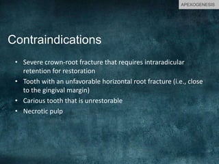 Apexogenesis & apexification | PPTX