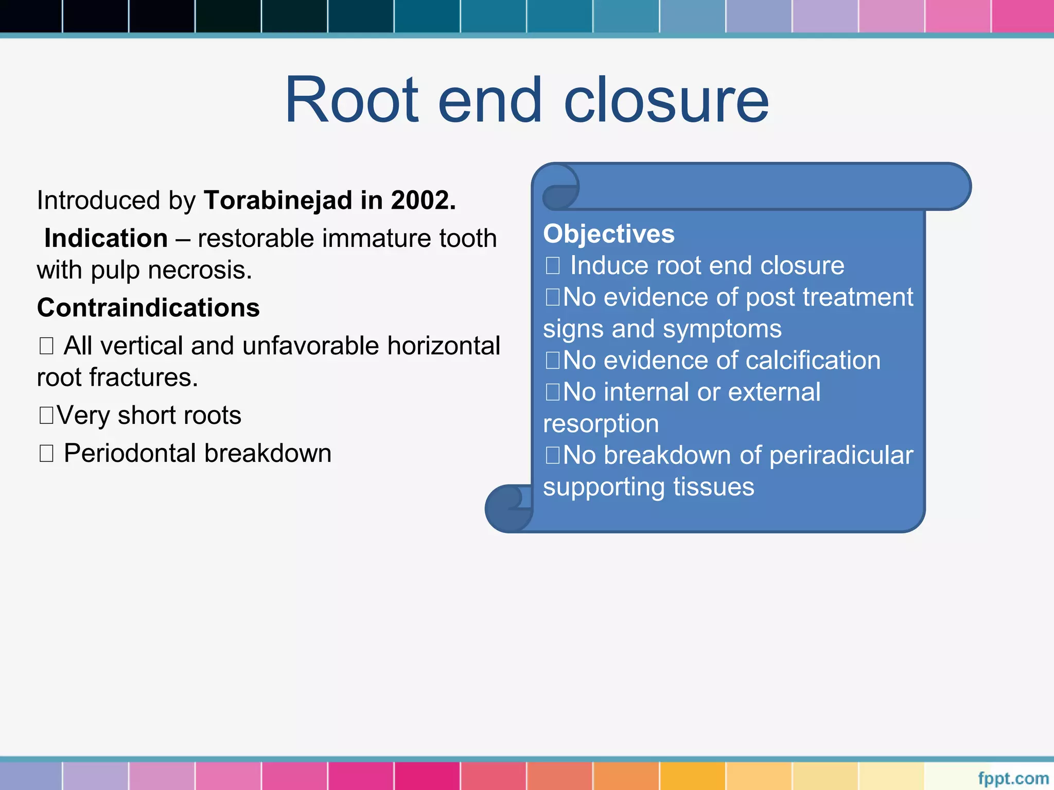 Apexogenesis & apexification | PPTX