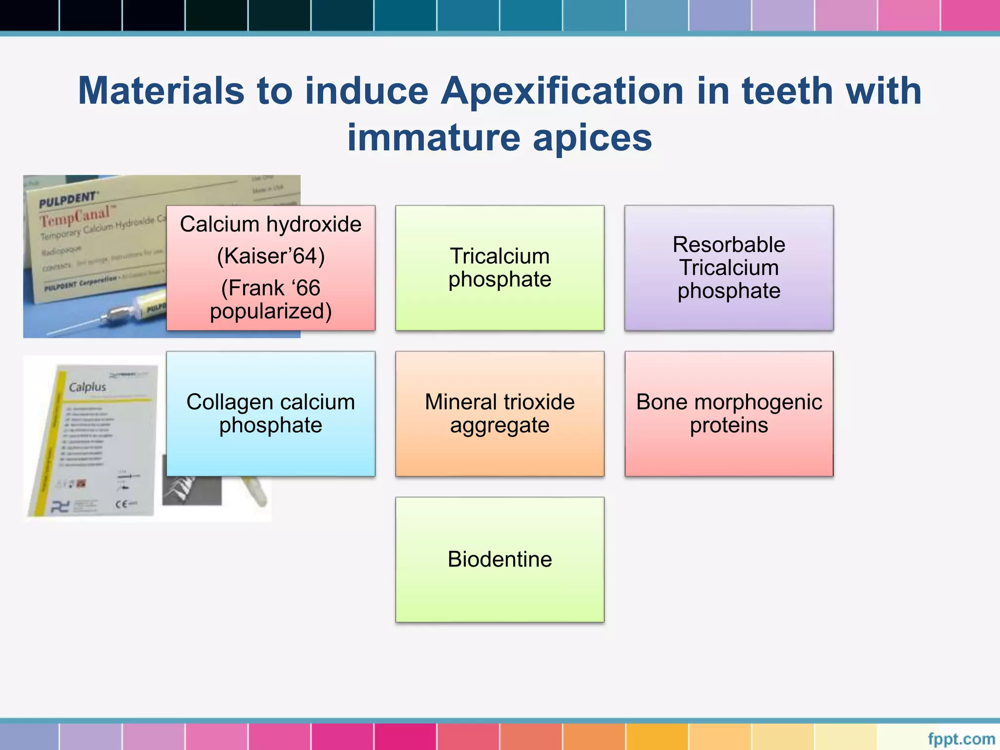 Apexogenesis & apexification | PPTX