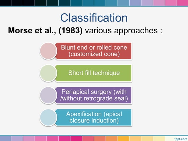 Apexogenesis & apexification | PPTX | Dental Health | Diseases and ...