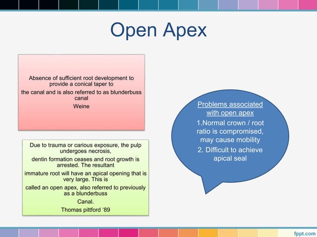 Apexogenesis & apexification | PPTX | Dental Health | Diseases and ...