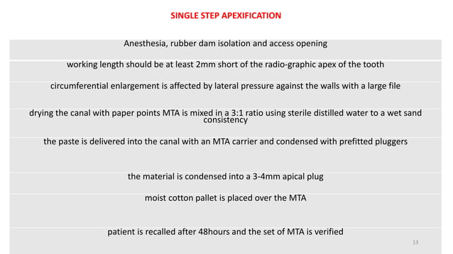 Apexogenesis apexification and revascularization | PPTX | Dental Health ...