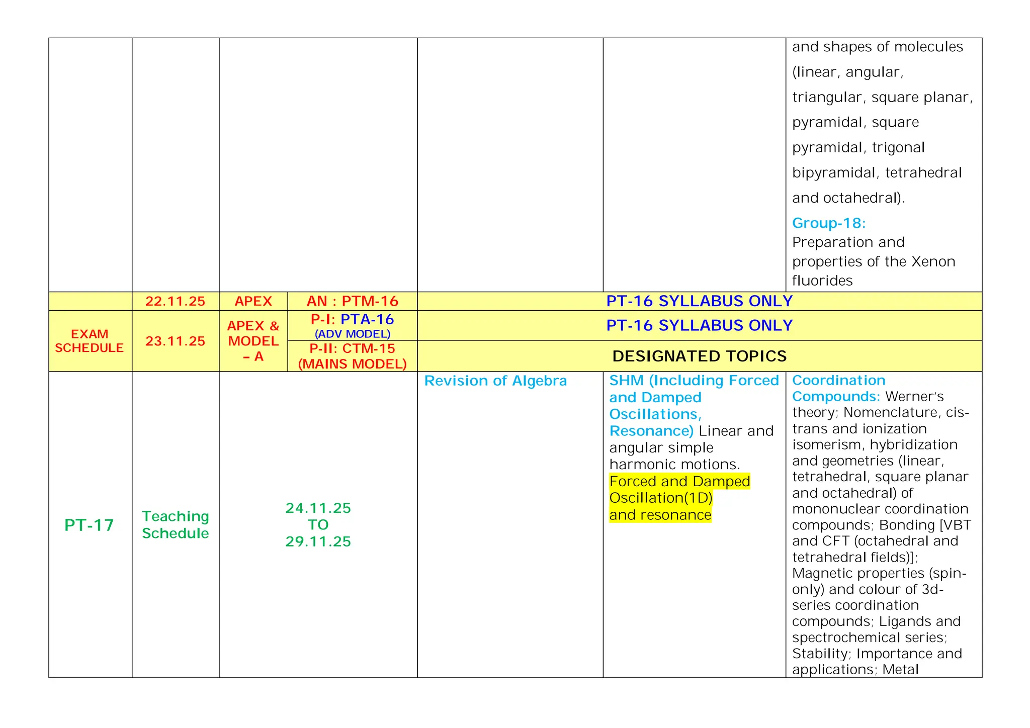 APEX PROGRAMME _ JEE MAIN _ REVISION SCHEDULE_2025-26 (11 07 2025) 6 PM.pdf
