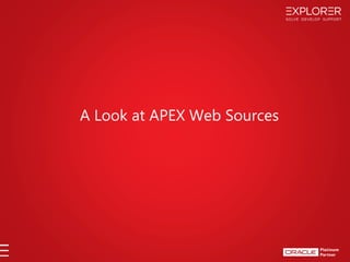 APEX Reporting on external data sources | PPT