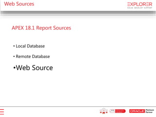 APEX Reporting on external data sources | PPT