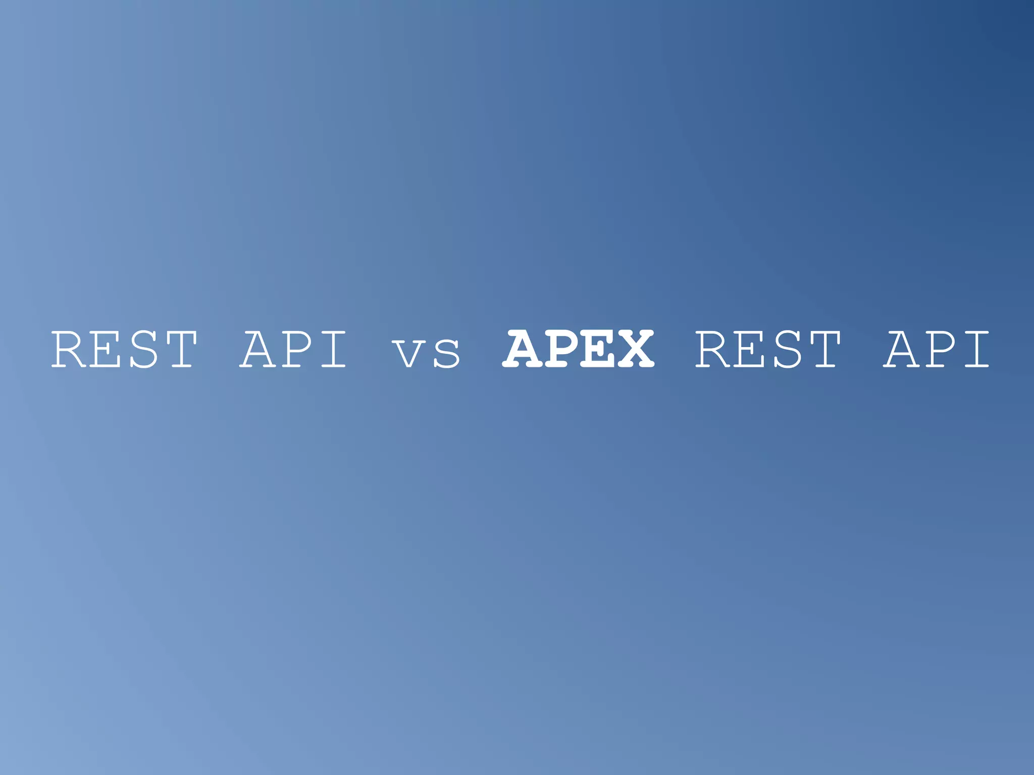 Apex REST | PPT