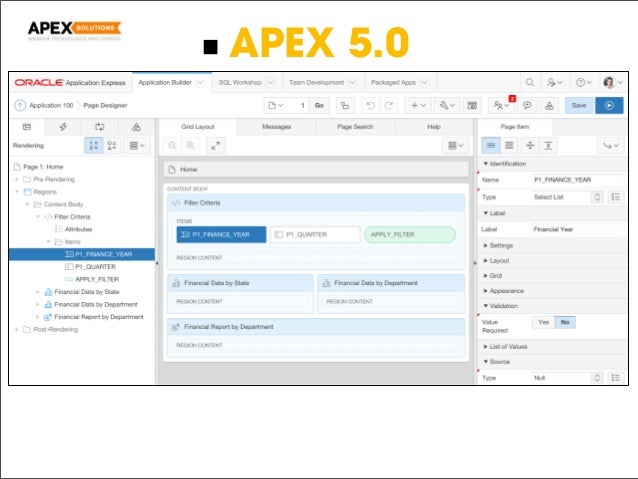 Apex solutions - Apex 5.0 seminar