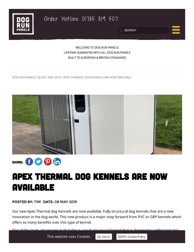 Apex thermal dog kennels are now available dog run panels | PDF | Dogs ...