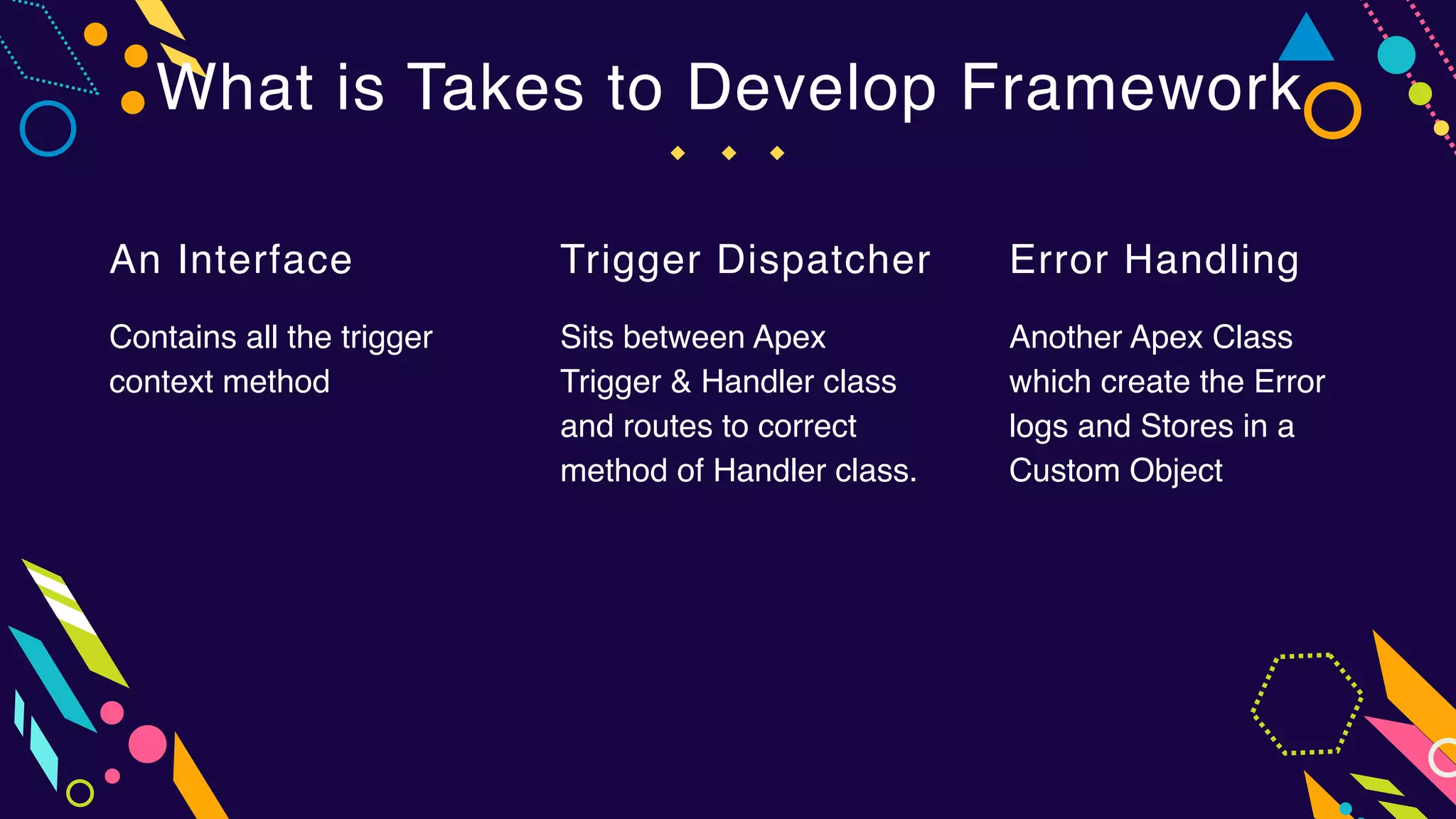 Apex Trigger Framework Salesforce Apextrigger Salesforce Sfdcpanther Ppt