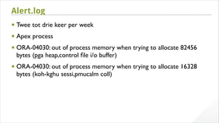 Troubleshooting APEX Performance Issues | PPT