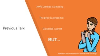 Deploying Your Favorite Web App To AWS Lambda with Apex up | PPT